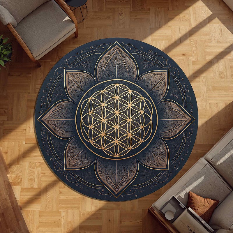 Round Yoga Mat - Etsy