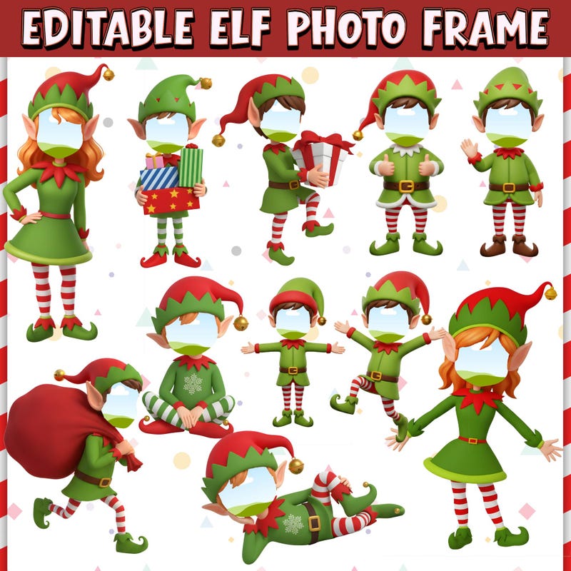 Faceless Elf Template - Etsy