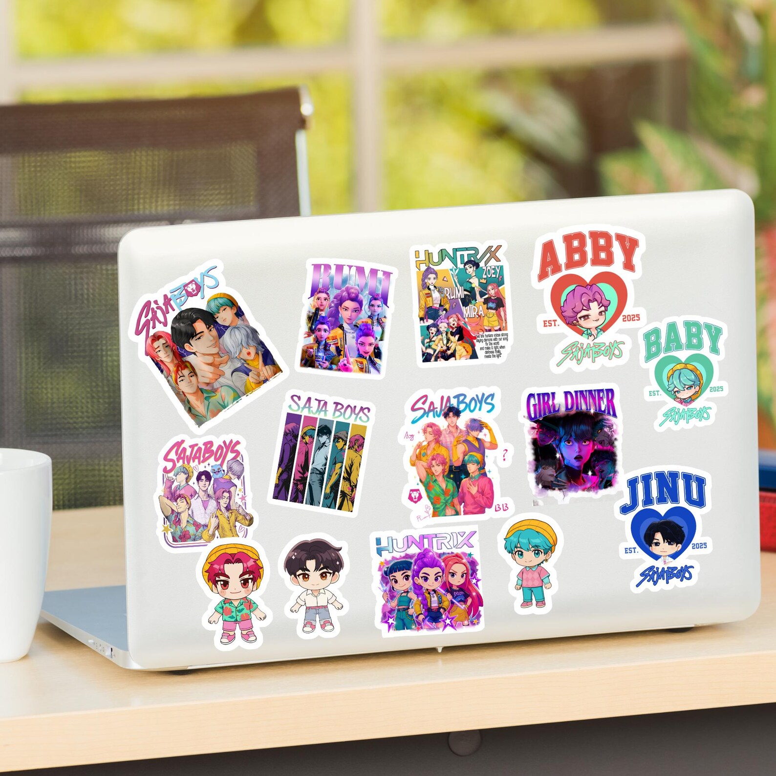 100+ Kpop Demon Hunter Sticker Bundle, Sa-ja Boy Png Stickers, Huntrix ...