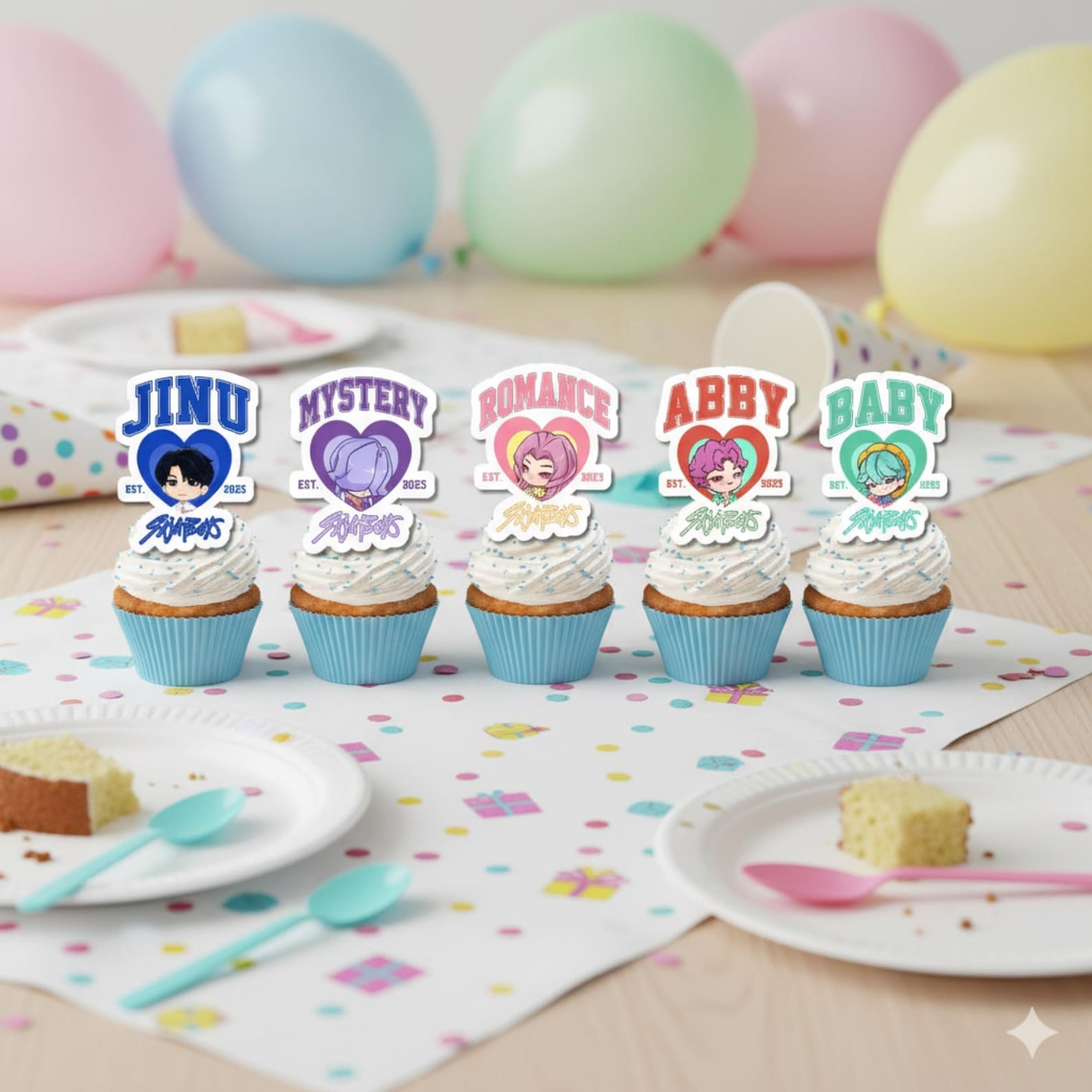 35+ Printable K-pop Demon Hunters Party Decorations, Huntrix Cupcake ...