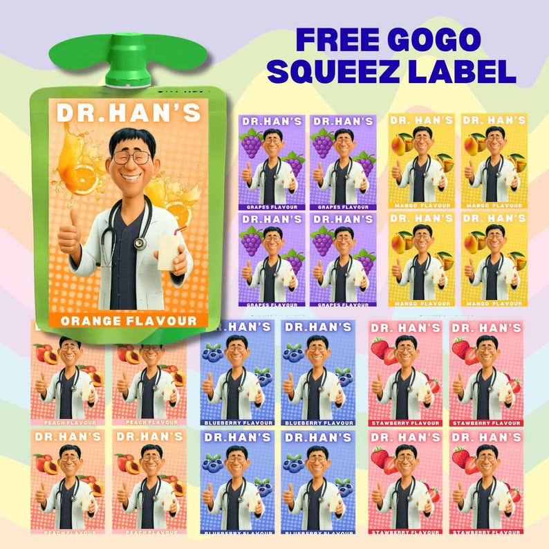 Kpop Demon Hunters, Dr. Han's Tonic Drink Wrapper, 6 Flavor Caprisun ...