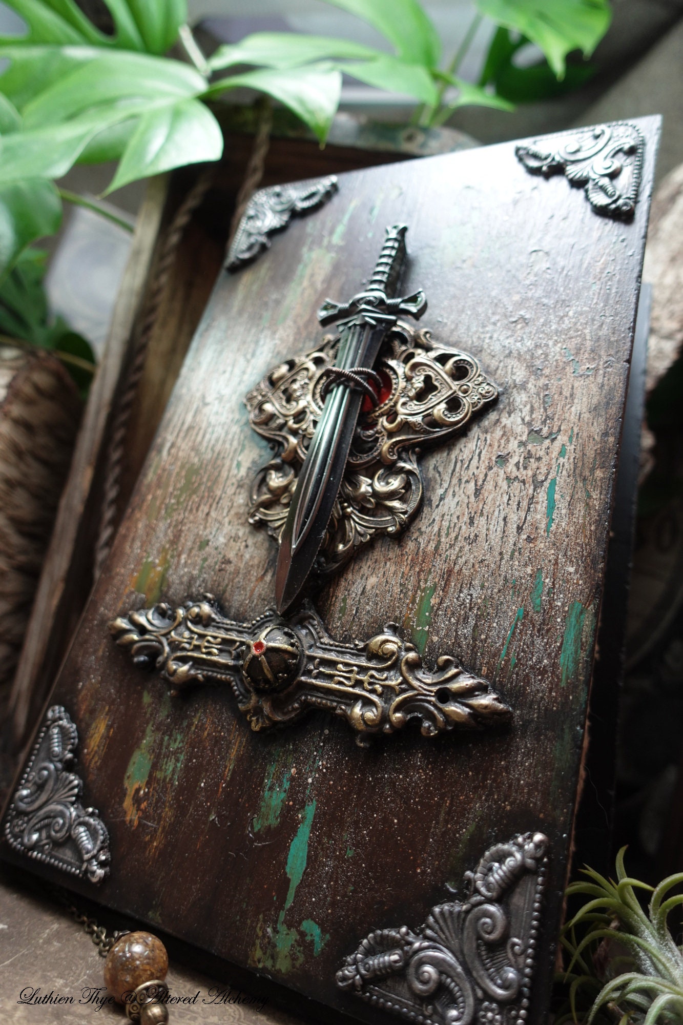 The Sword Mixed Media Medieval Book Blank Journal - Etsy