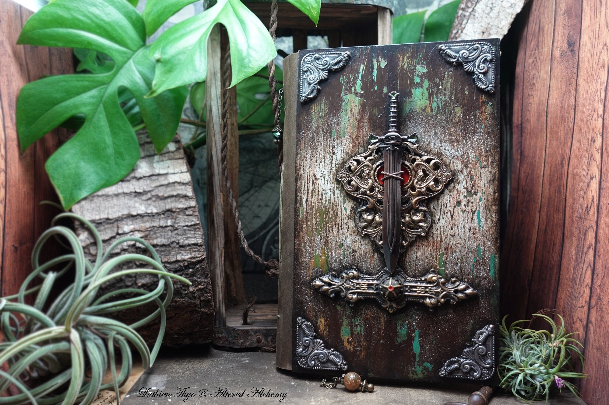 The Sword Mixed Media Medieval Book Blank Journal - Etsy