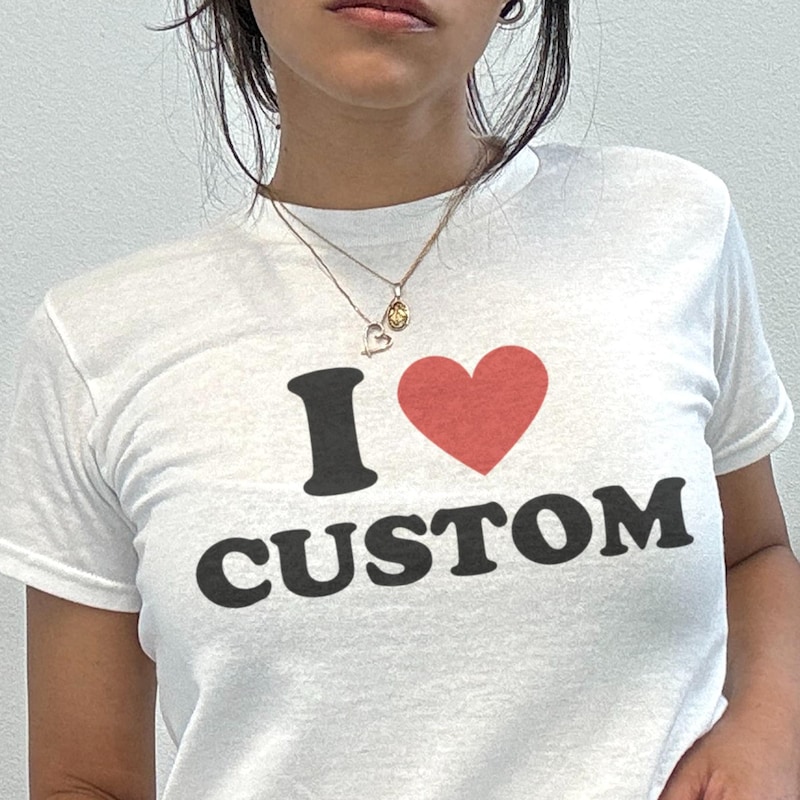 Custom I Heart Shirt - Etsy