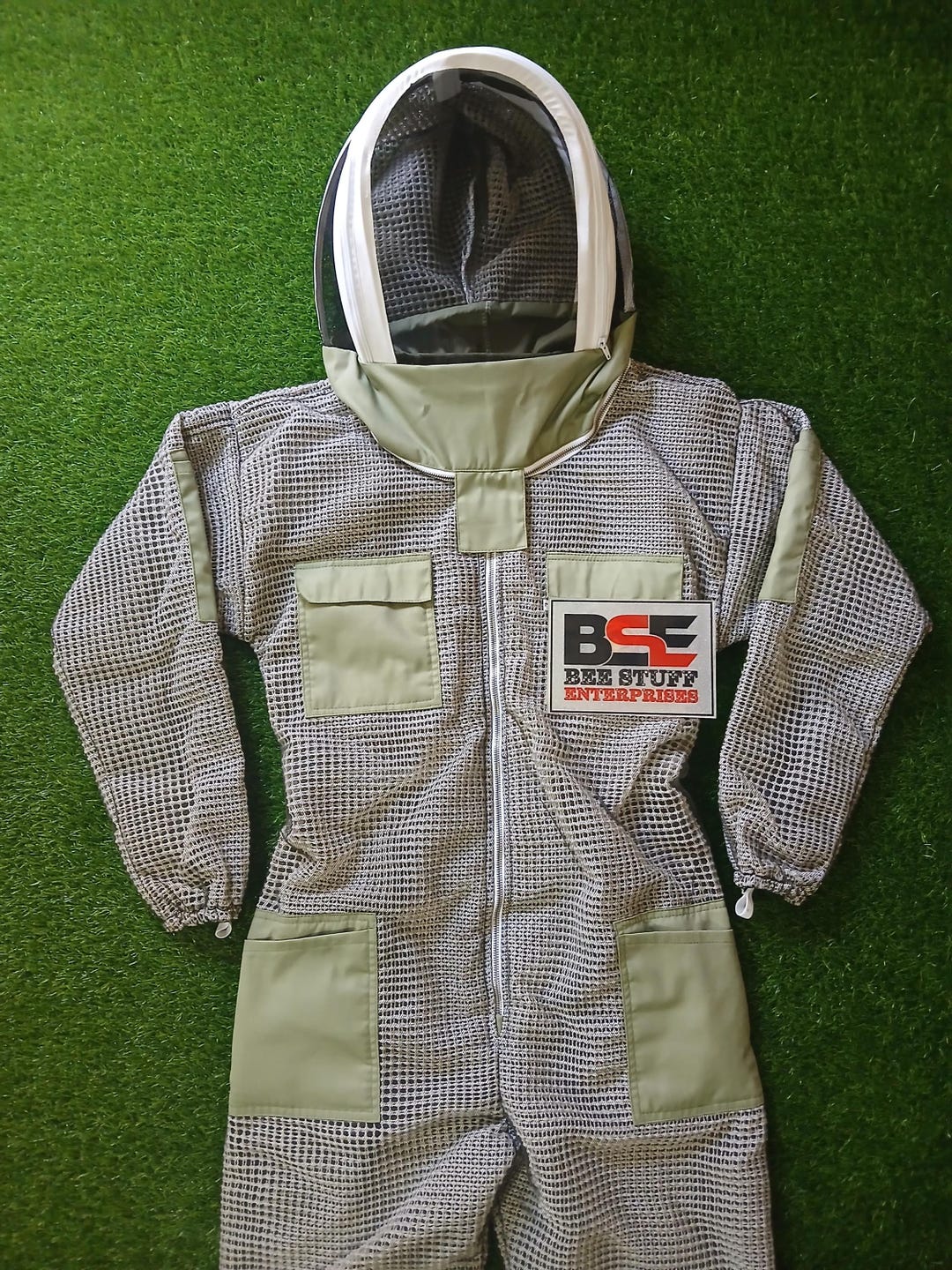 Olive Green Ventilated Beekeeping Suit | 3-layer Sting-proof Full Body ...