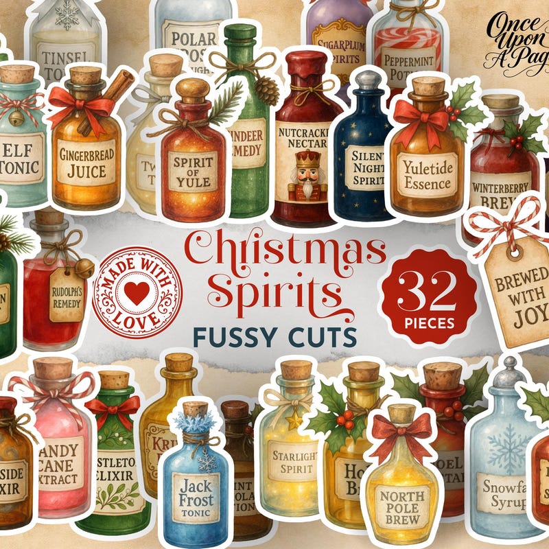 Xmas Potion Bottles - Etsy