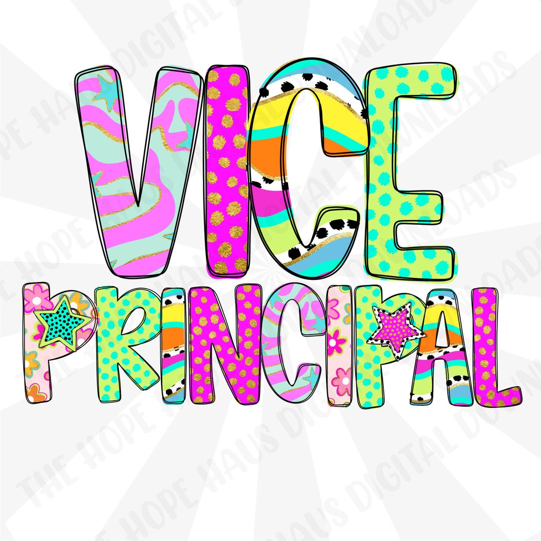 Preppy Back to School Vice Principal PNG, Teacher First Day of School ...