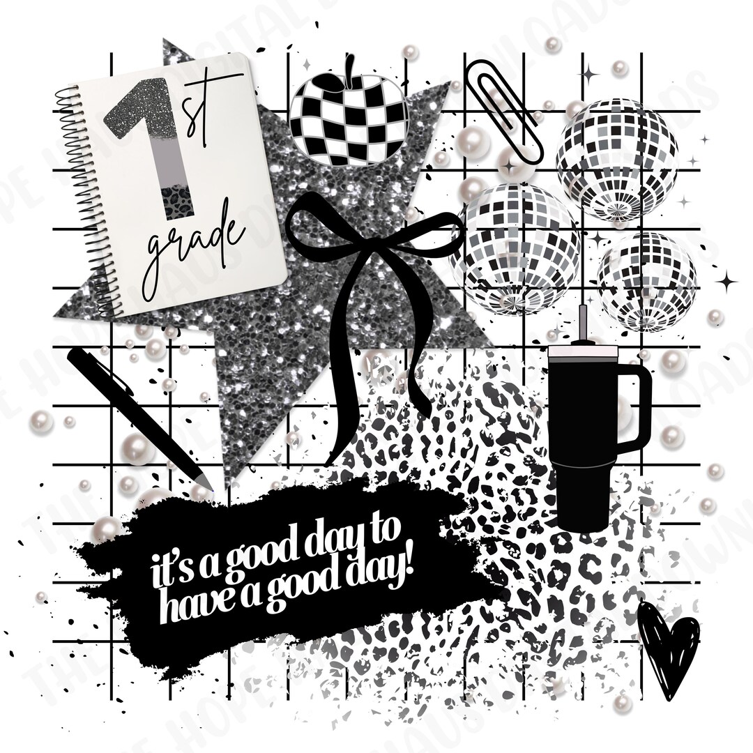 First Grade Teacher Png Popular Collage Checkered Coquette Aesthetic ...