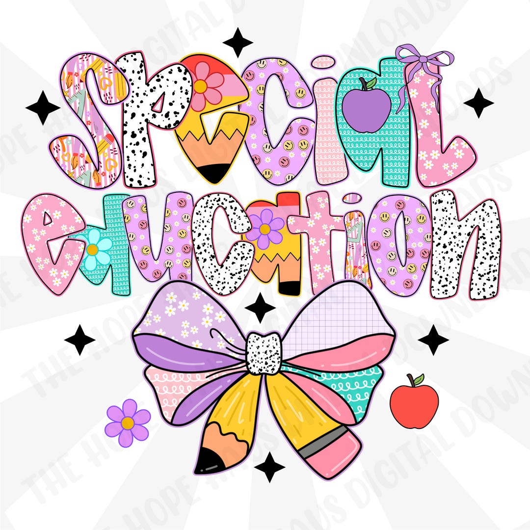 Preppy Special Education Teacher – Floral Grandmillennial Design – Hand ...