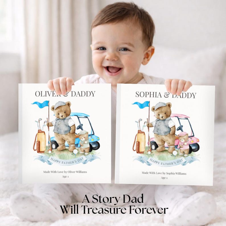 Custom Golf Book With Kids Name, Golf Lover Gift, Kids Golf Book, Gift ...