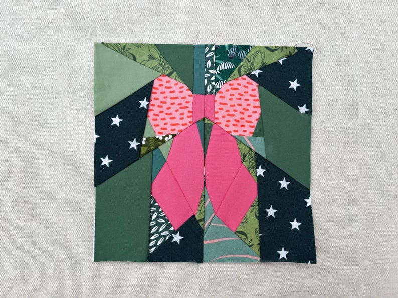 Bow FPP - Foundation Paper Piecing Quilt Block – Beginner Friendly ...