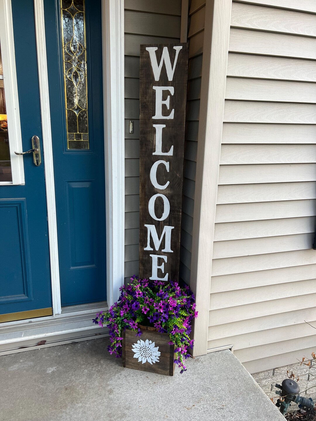 Welcome Sign Planters - Etsy