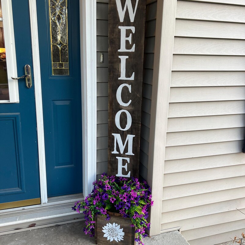 Porch Sign With Planter - Etsy