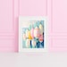 Colorful Buoy Painting Printable - Beach Wall Art Print, Fishing Decor ...