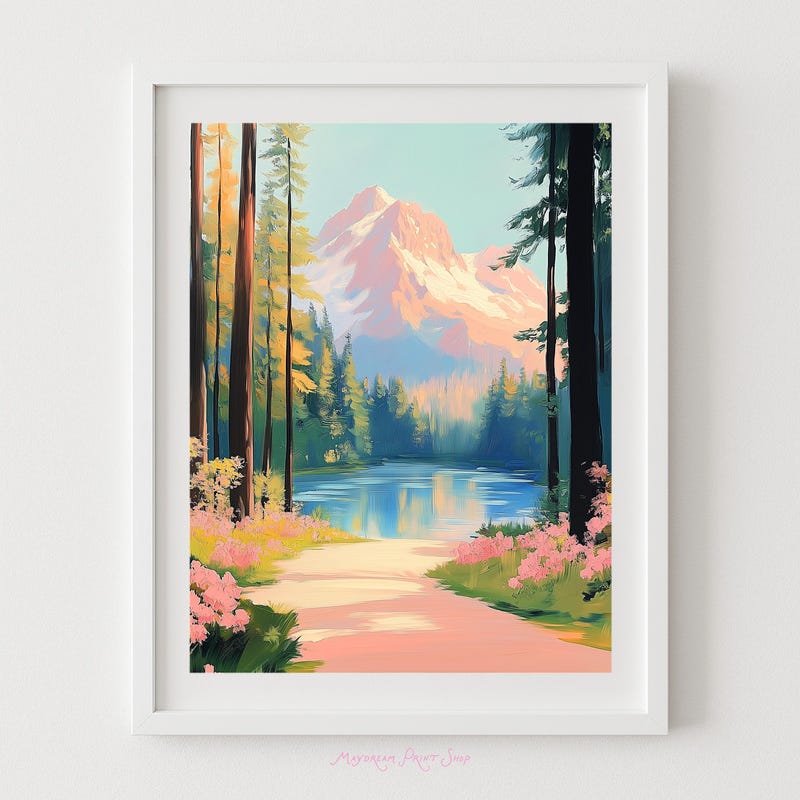 Alpine Painting - Etsy