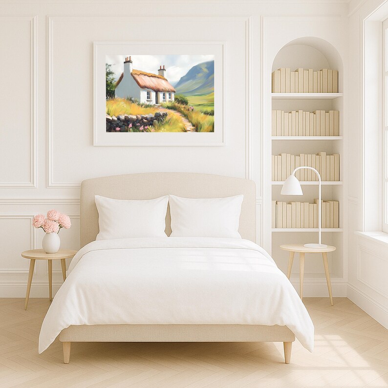 Scottish Highlands Cottage Printable Art - Scotland Travel Wall Art ...
