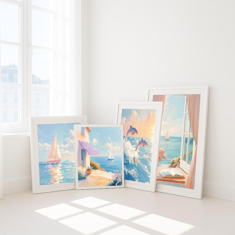 Fiddle Leaf Fig Wall Art - Printable Plant Print, Pink and Green Home ...