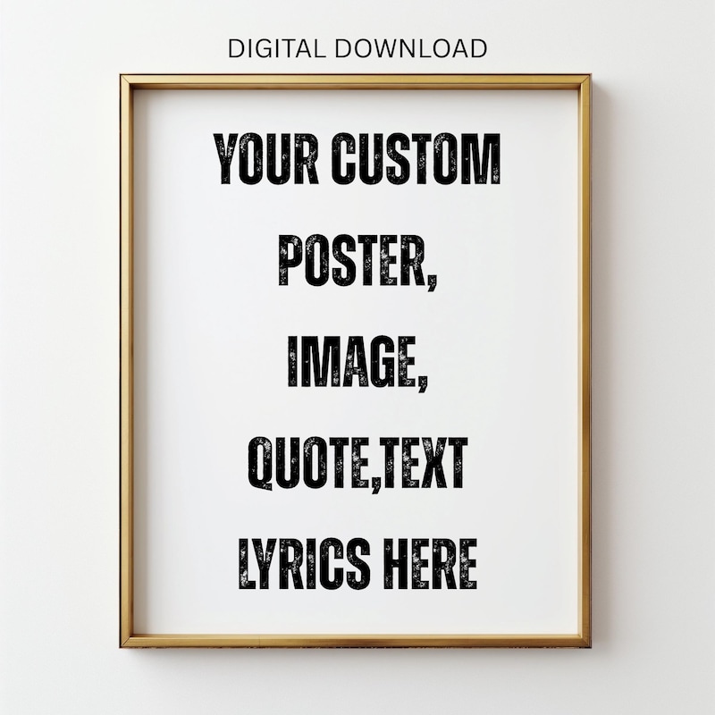 Custom Quotes Posters - Etsy