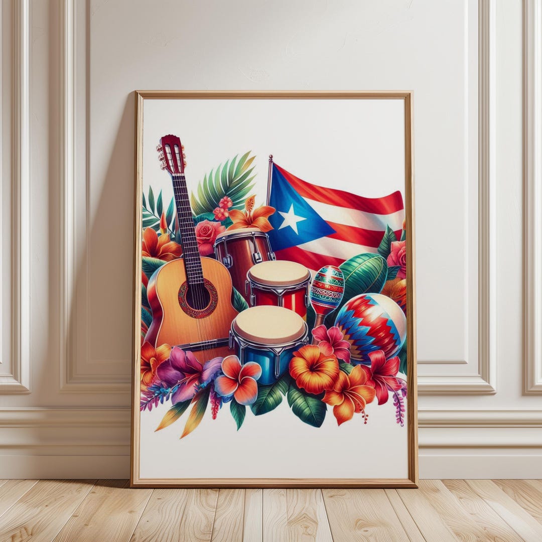 Puerto Rico Caribbean Art, Old San Juan Waterfront Watercolor Print ...