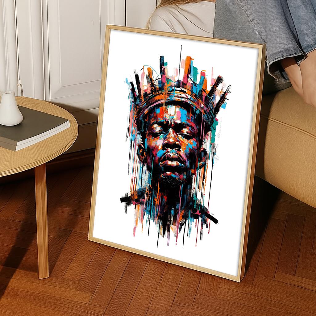 Black Art Print, Black Man Portrait Art, Black Boy Art, African ...