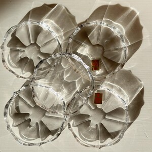 Nachtmann Lead Crystal Coasters Set of 5, Crystal Glass West Germany ...
