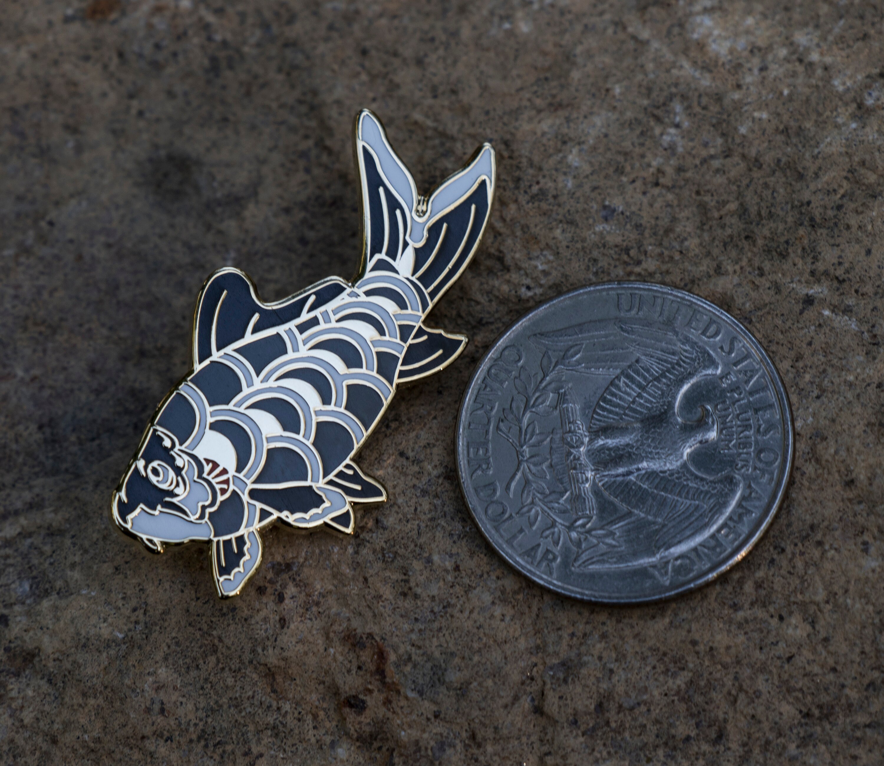 Koinobori Enamel Pin Cute Koi Fish Lapel Pin - Etsy