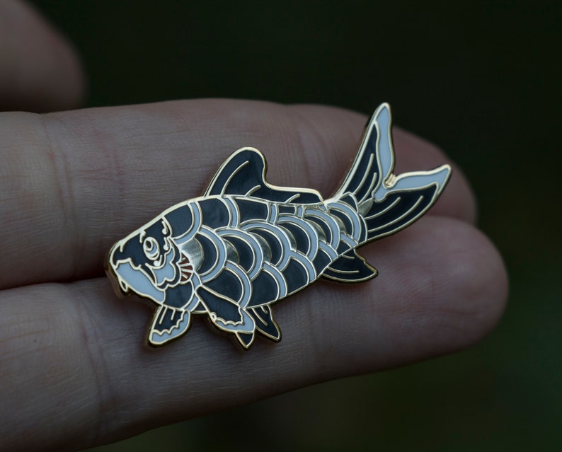 Koinobori Enamel Pin Cute Koi Fish Lapel Pin - Etsy