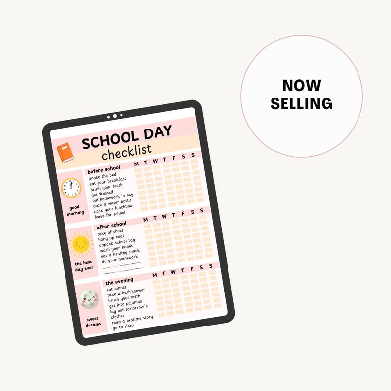 EDITABLE SCHOOL Checklist Planner | Back to School Organizer ...