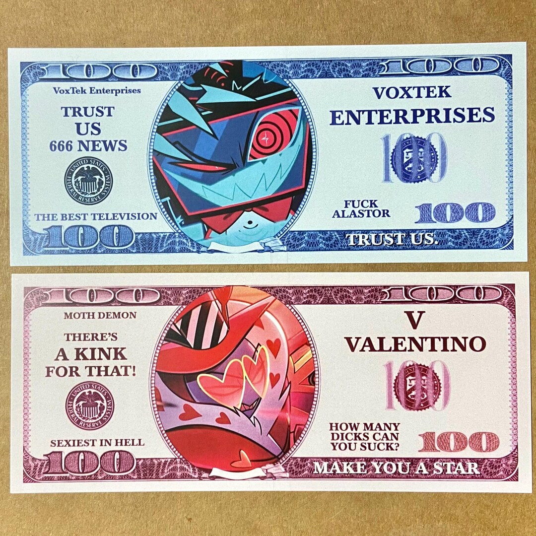 Hazbin Hotel B-grade Vox & Valentino 6” Fan Made Collectible Voxtek ...