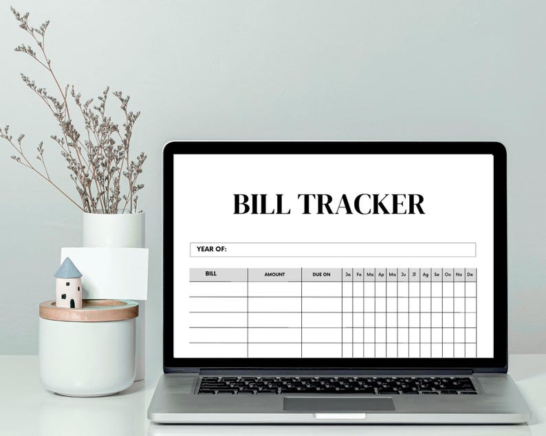 Printable Monthly Bill Tracker: Finance Planner (PDF Download A4/a5 ...