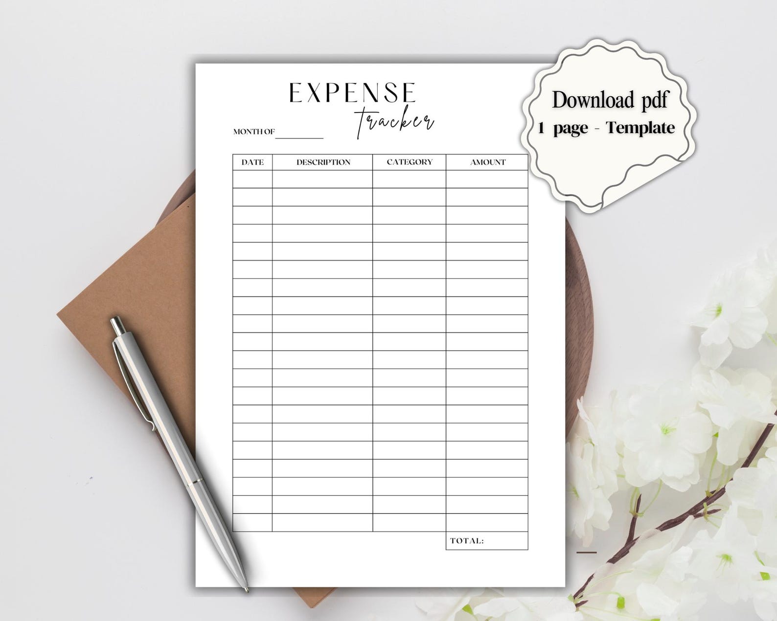 Gift Expense Tracker | Expense Tracker Spreadsheet | Monthly Budget ...
