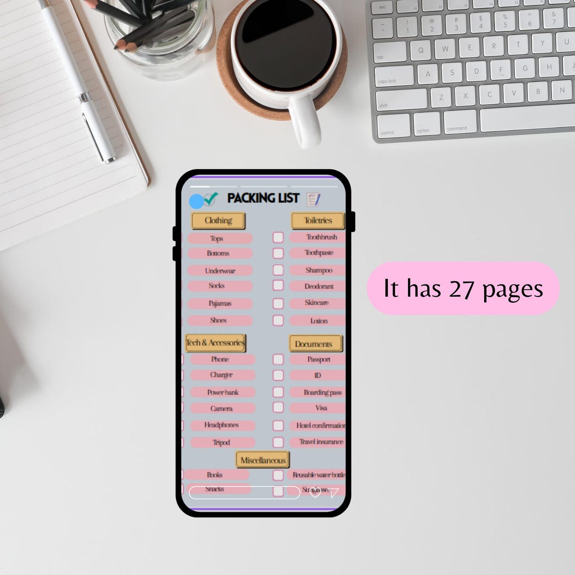 Editable 7-day Trip Planner | Printable Travel Itinerary | Canva ...