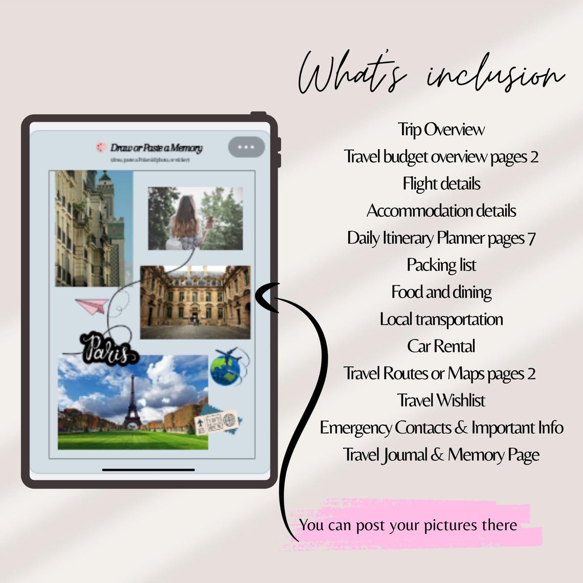 Editable 7-day Trip Planner | Printable Travel Itinerary | Canva ...