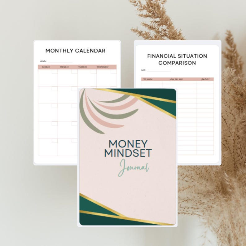Editable Money Mindset Journal Canva Template | Printable PDF ...
