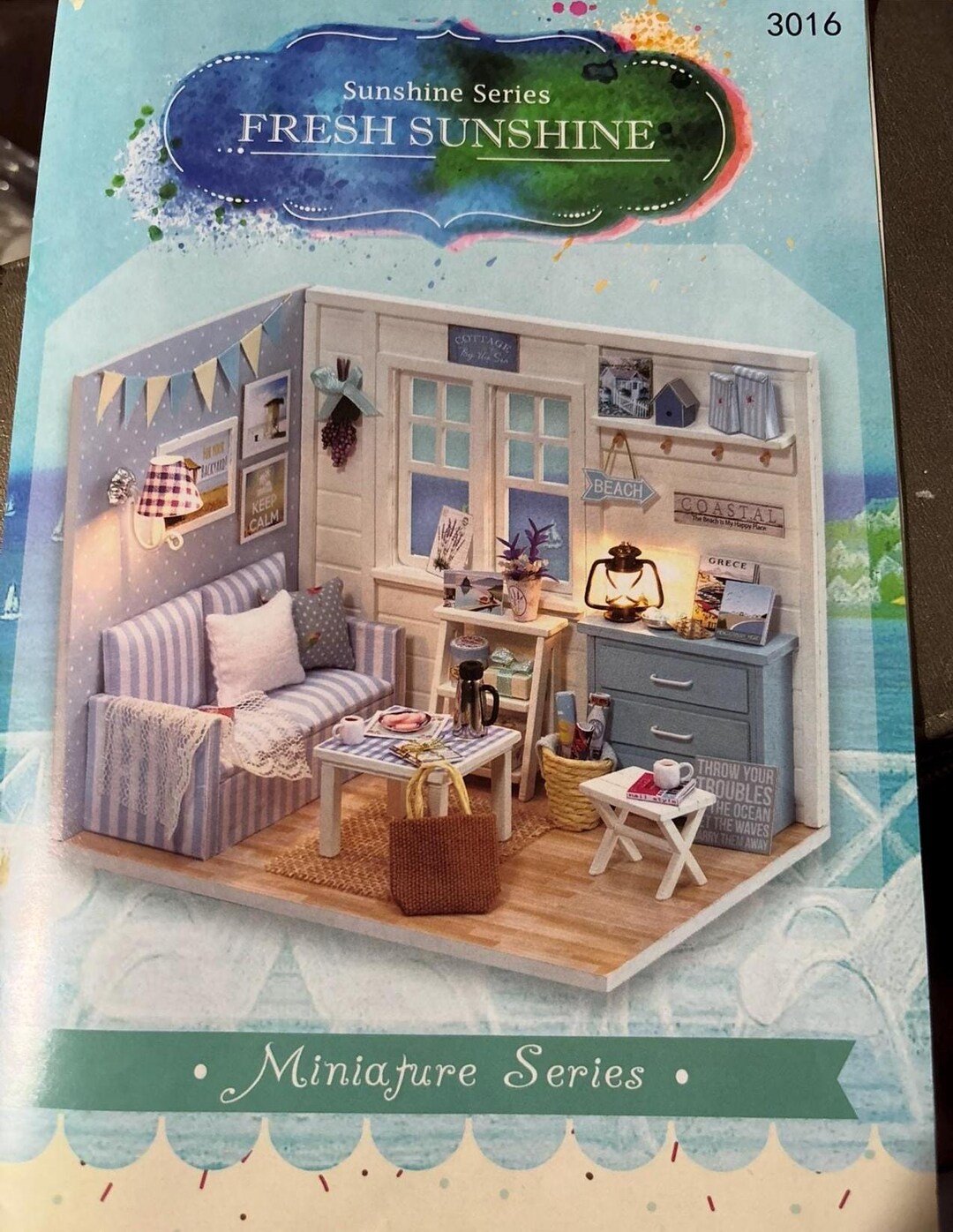 Miniature Beach House Dollhouse Kit Assembled NOT DIY Made to Order ...