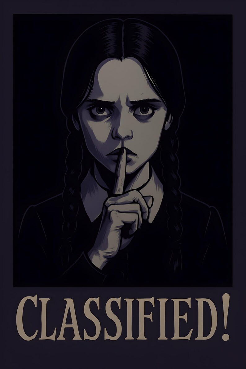 Wednesday Addams Digital File, Addams Family Instant Download ...