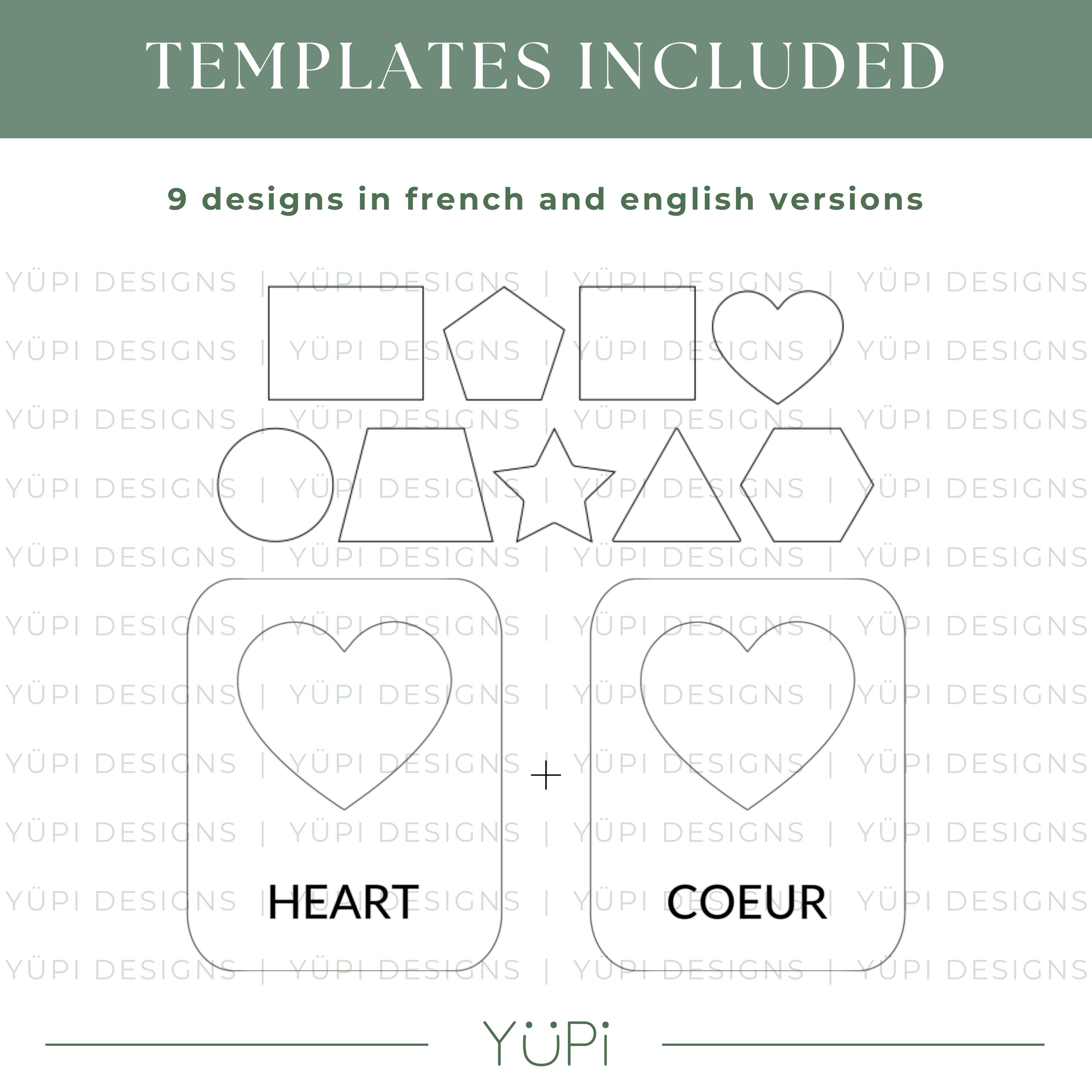 SVG Digital File Shape Flashcards Set | Montessori Educational Activity ...