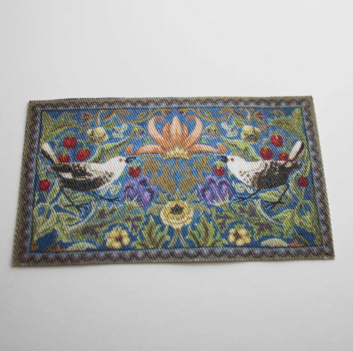 Miniature Birds and Flowers Rug or Tapestry - Etsy