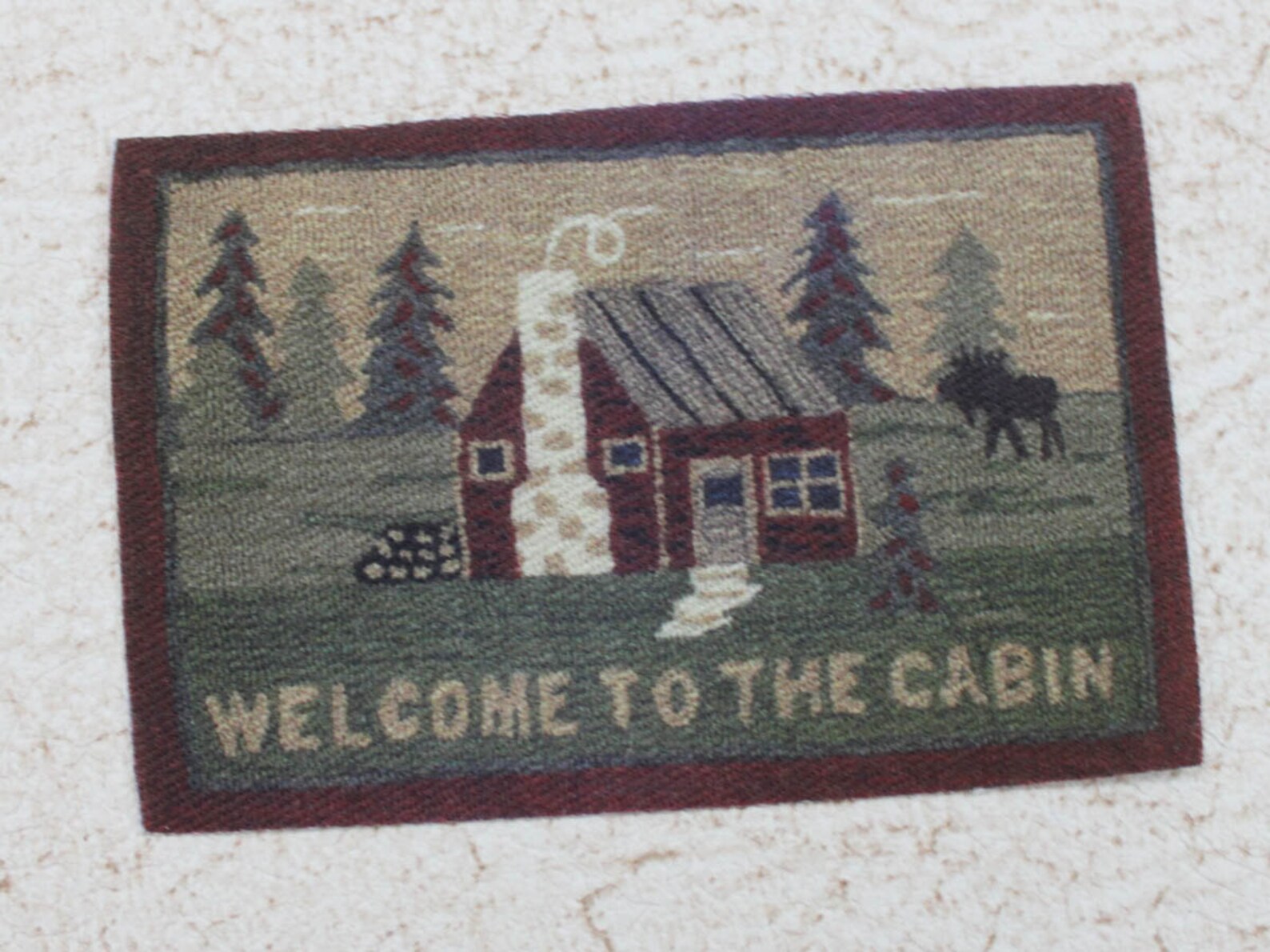 Miniature Welcome to the Cabin Dollhouse Rug Choice of One | Etsy
