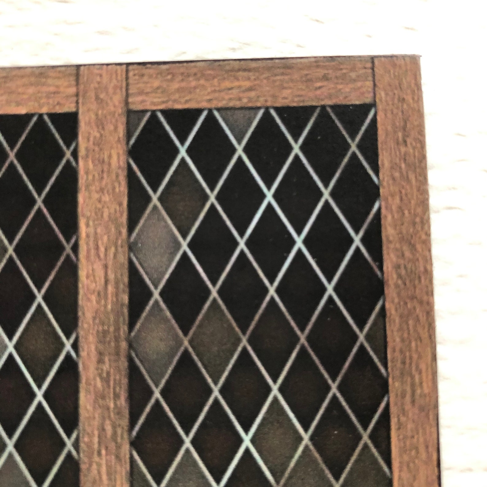 Faux Miniature Tudor Style PAPER Window 1/24, 1/12 or 1/6 Scale Prop - Etsy