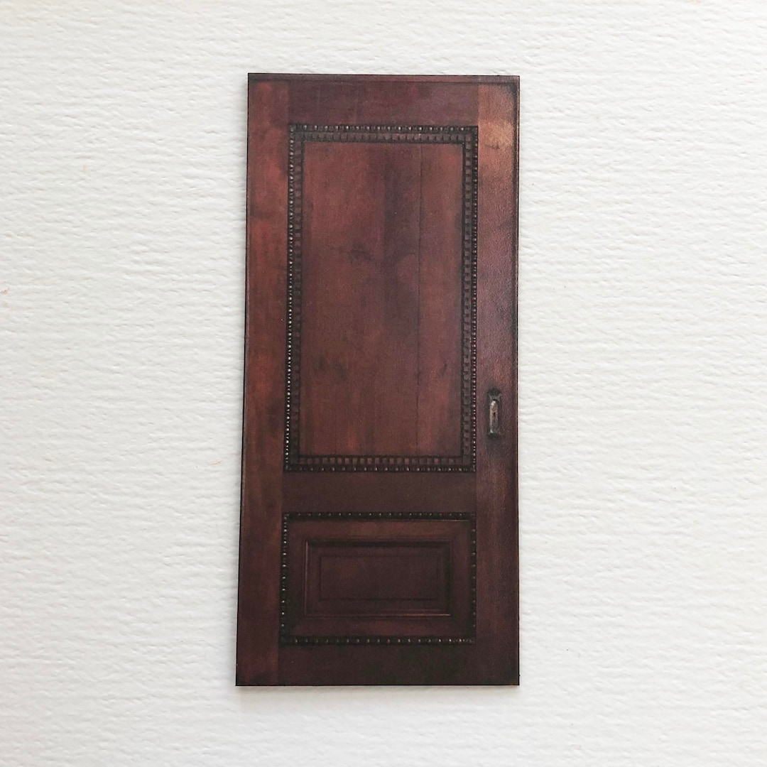 Miniature Victorian Door Prop, PAPER Wood Look for Diorama, Roombox - Etsy