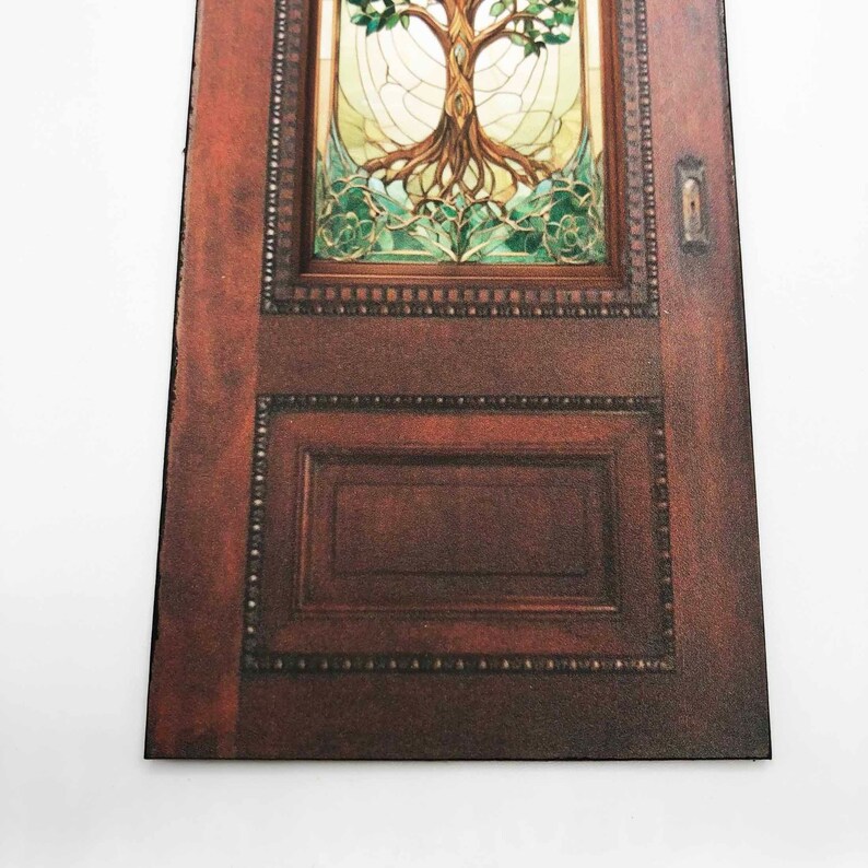 Miniature "tree of Life" PAPER Door Prop - Etsy