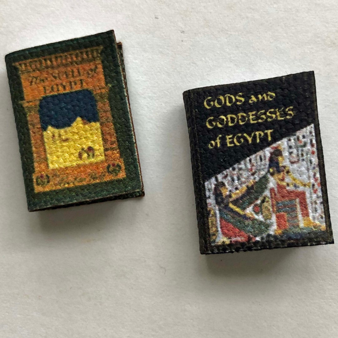 Two Miniature Books About Ancient Egypt Vintage Look - Etsy