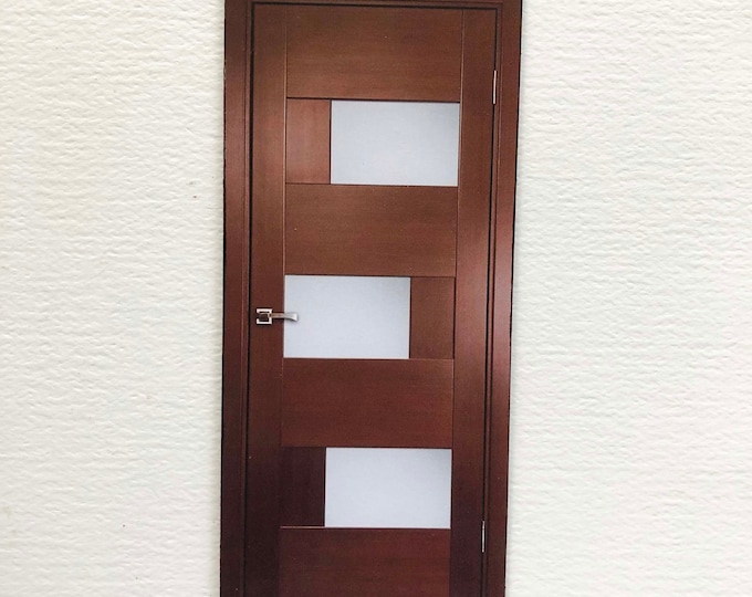 Miniature PAPER Mid Century Modern Wood Look Faux Prop Door in Several ...