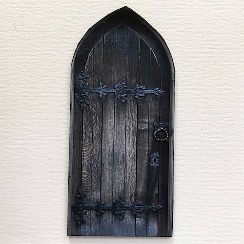 Miniature Gothic Arched Faux Prop PAPER Door in Several Scale - Etsy