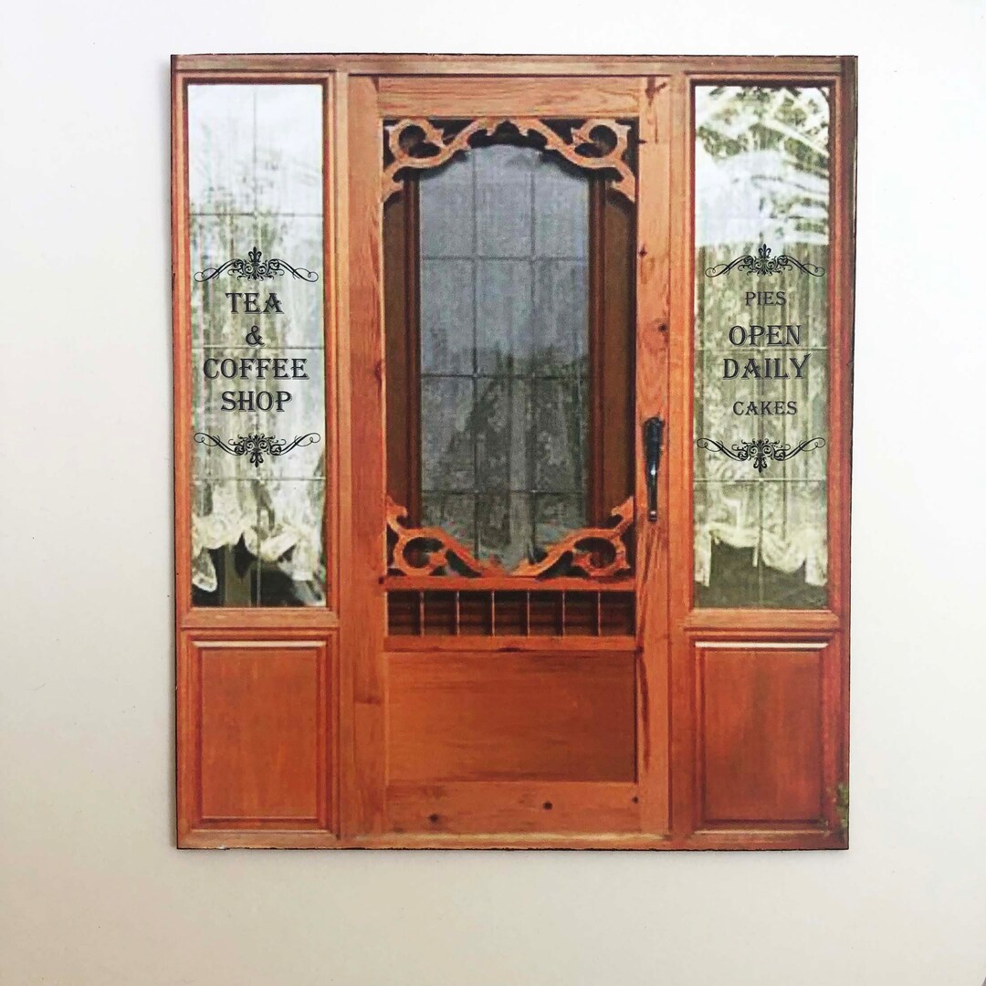 Miniature Storefront Tea and Coffee Shop PAPER Miniature Prop - Etsy