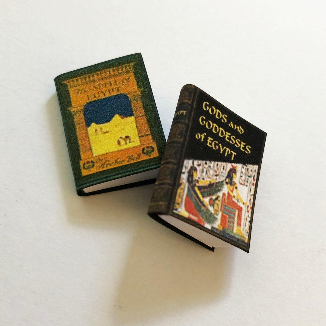 Two Miniature Books About Ancient Egypt Vintage Look Reproductions in 1 ...