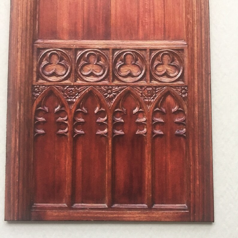 Miniature Tudor Rose Faux Wood Door, Roombox Diorama Prop - Etsy