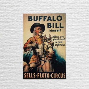 Old Wild West Shows Posters in 1:12 Scale Miniature Set of Five Buffalo ...