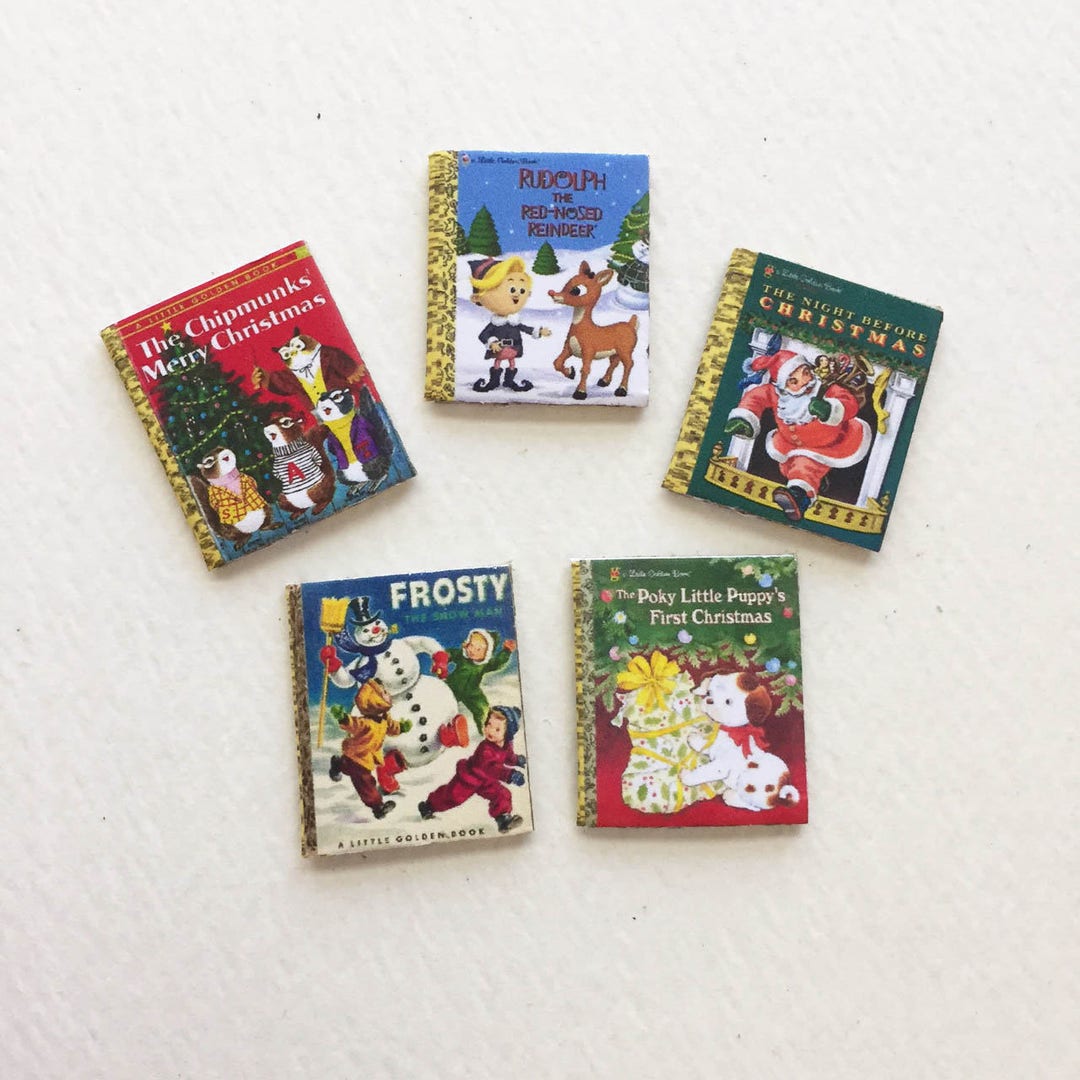 Miniature Childrens Books Set of Christmas Stories in 1/24 and 1/12 ...